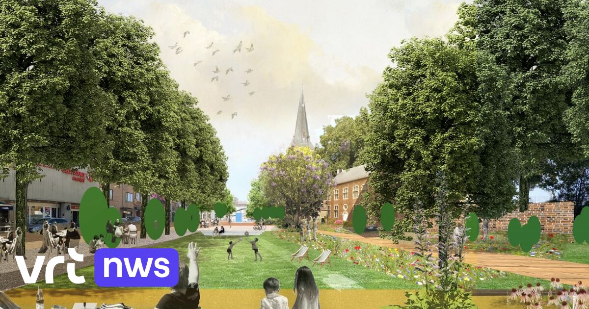 Marktplein in Tessenderlo wordt heraangelegd met meer groen, banken en ...