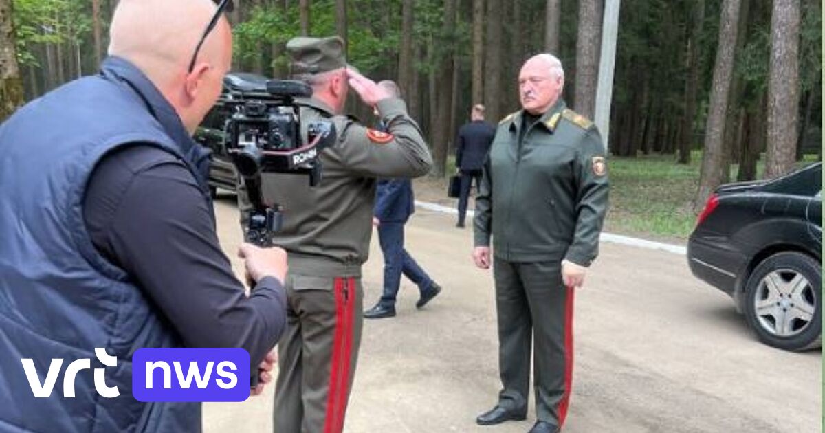 Wit-Russische president Loekasjenko verschijnt in het openbaar na ...