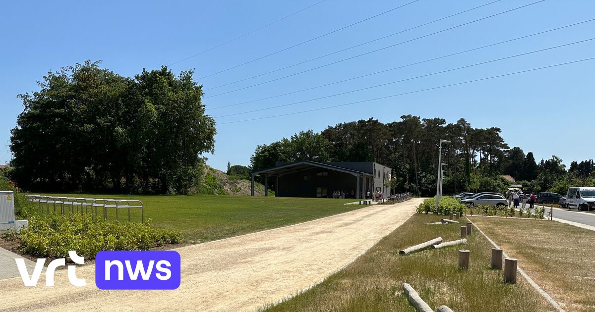 Grijze asfaltvlakte rond jeugdsite Jeugdpad in Koersel omgevormd tot ...