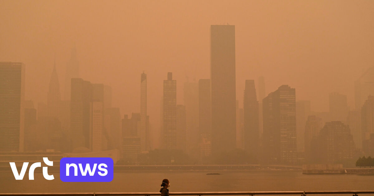 Dikke laag smog boven VS door bosbranden, in New York alarmpeil ...