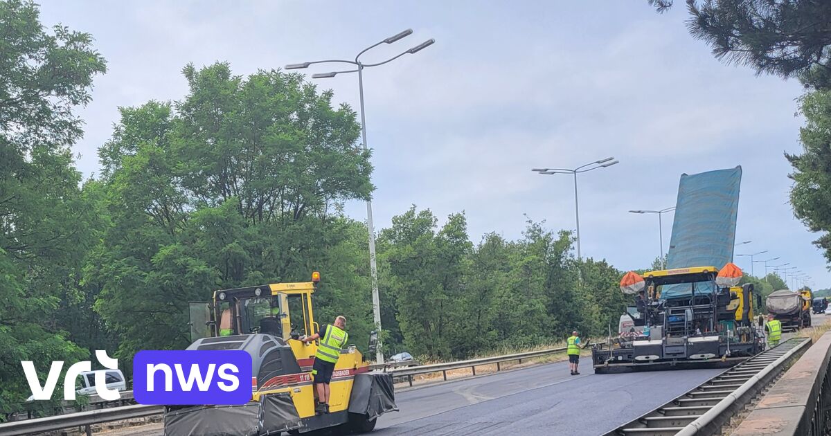 E314 afgesloten ter hoogte van Maasmechelen: fluisterasfalt wordt aangebracht | VRT NWS: nieuws