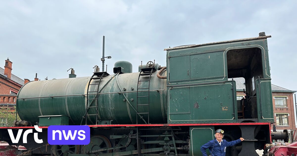L’ancienne locomotive à vapeur minière est revenue à Beringen | VRT NWS ...