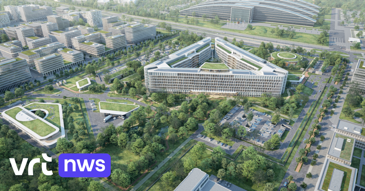 Zo ziet toekomstig hoofdkwartier van Defensie in Evere eruit | VRT NWS ...