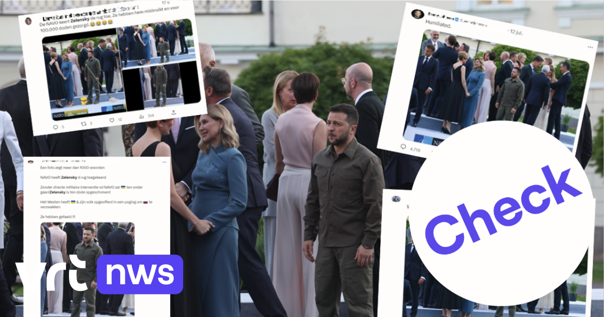 CHECK - Virale foto van "eenzame" Zelenski op NAVO-top is misleidende ...