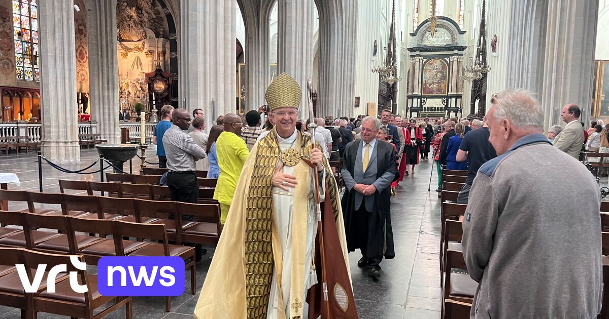 Bisschop Johan Bonny steunt Oosterweelwerken tijdens Te Deum-viering in ...