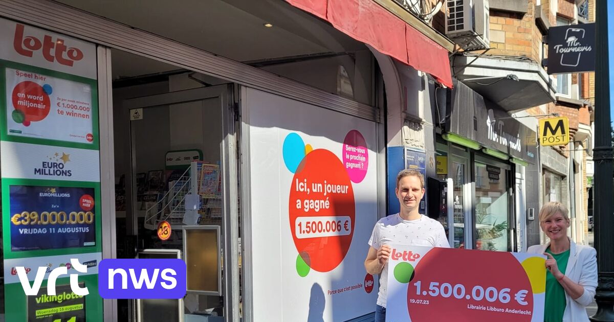 Inwoner van Anderlecht wint Lotto-Jackpot van 1,5 miljoen euro | VRT ...