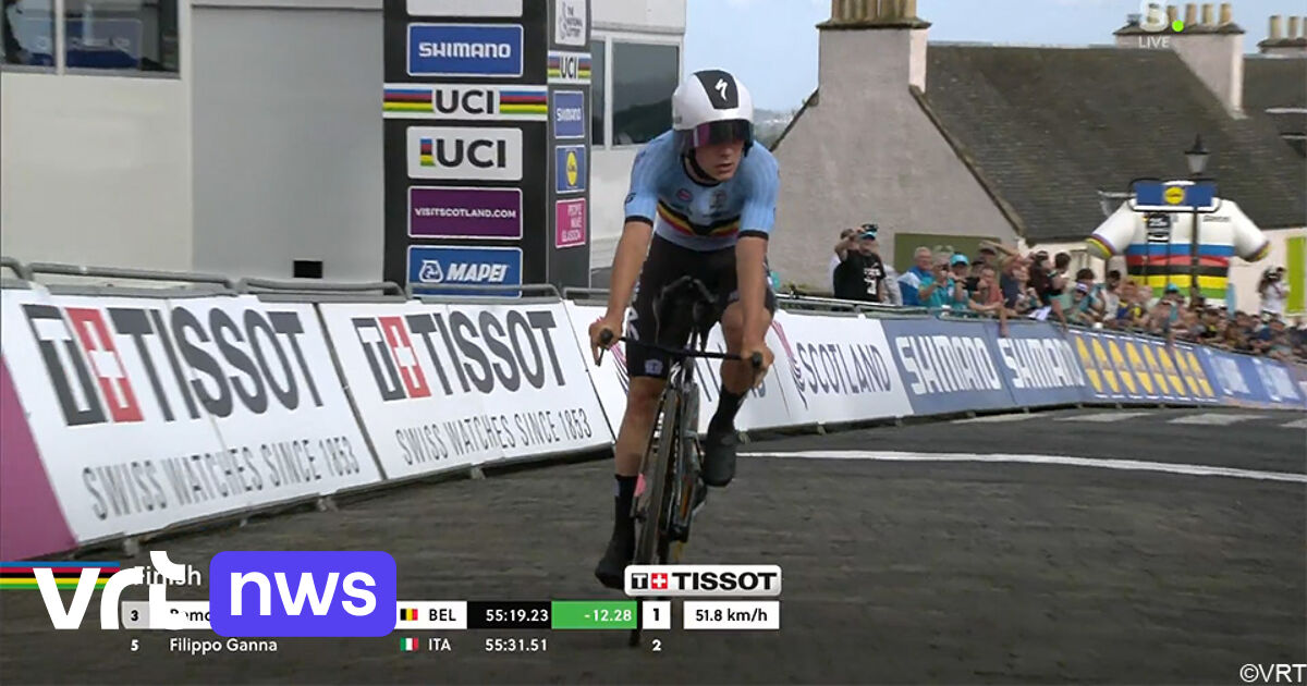 Goud! Remco Evenepoel is wereldkampioen tijdrijden | VRT NWS Nieuws