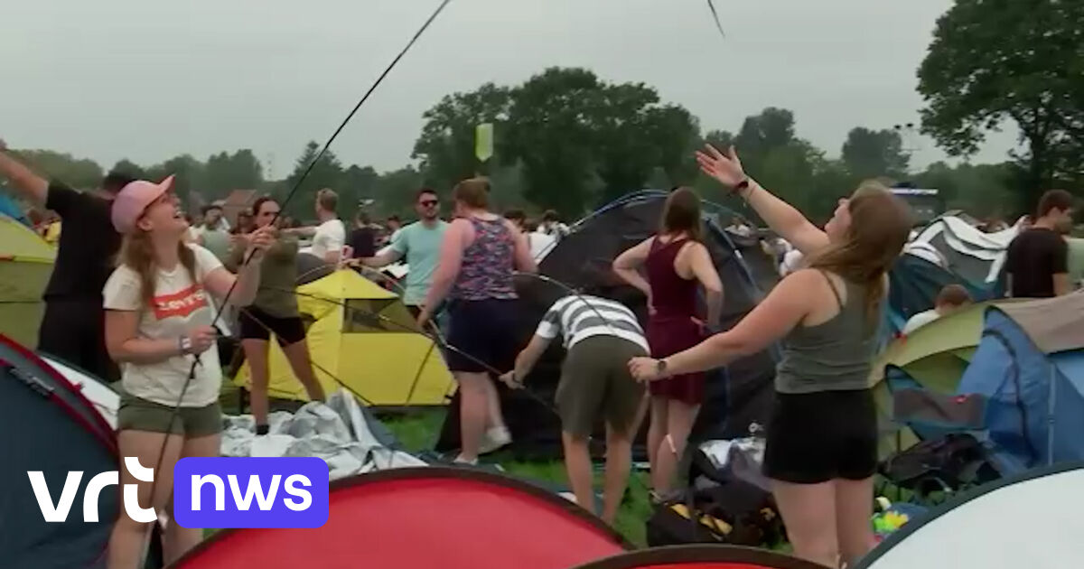 "We hebben nog nooit zo'n tent opgezet": stress op camping "Chill" op ...