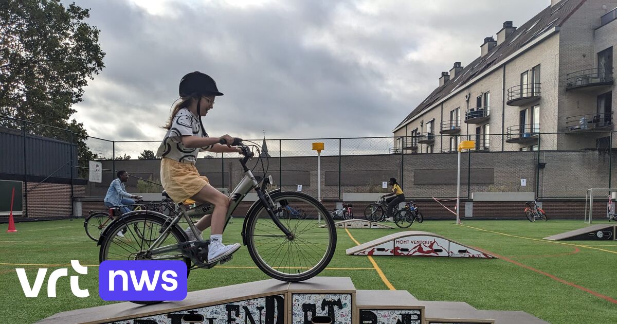 Sint-Jozefscollege Aalst bouwt eigen parcours om fietsvaardigheid aan ...