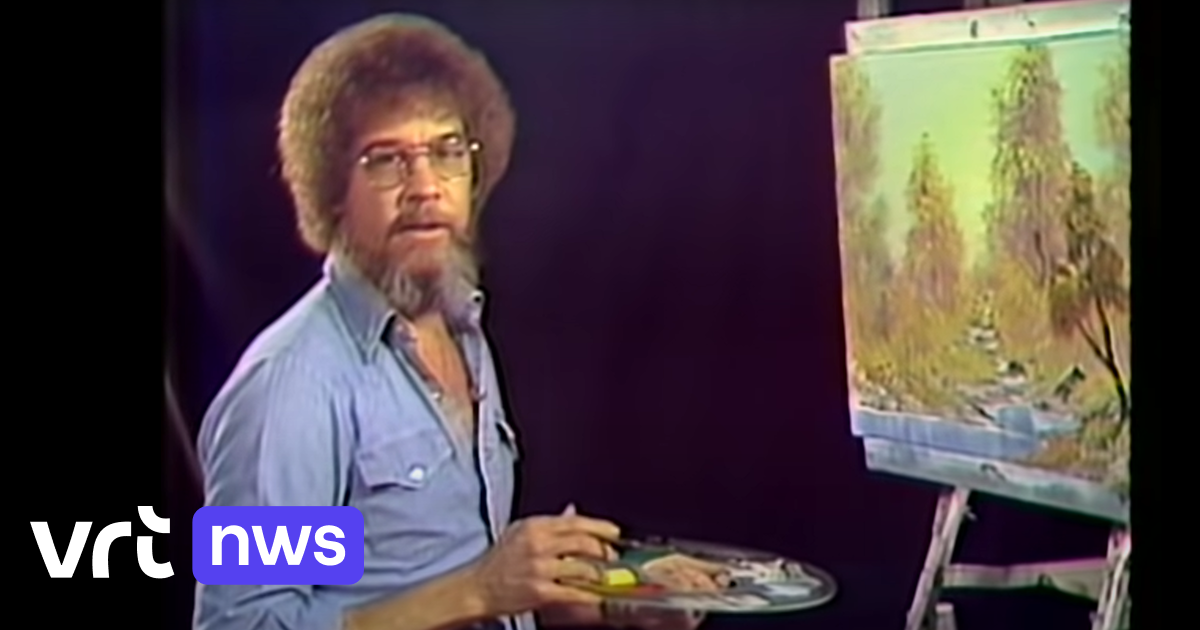Eerste landschap van legendarische tv-schilder Bob Ross te koop voor 9 ...