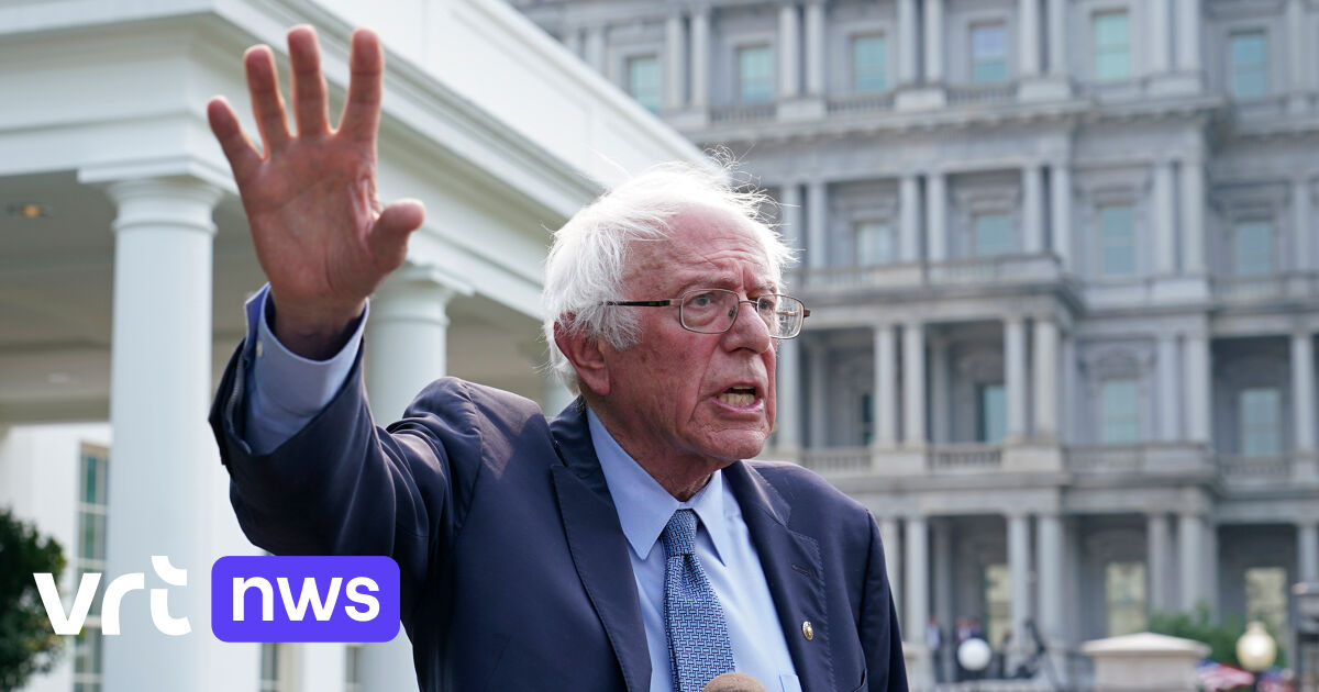 Amerikaanse senator Bernie Sanders komt naar Brussel om zijn nieuwe ...