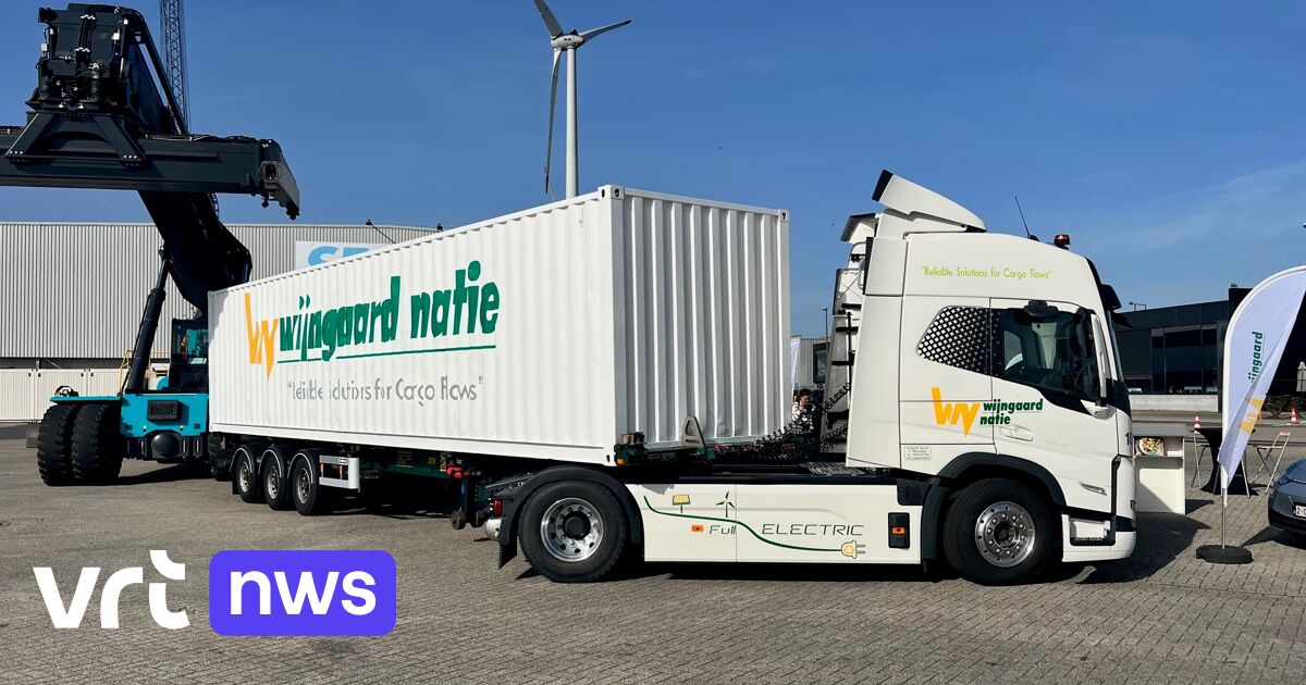 Eerste volledig elektrische vrachtwagens voor transport in Antwerpse ...