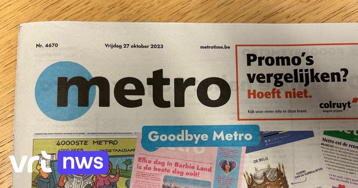 Vandaag verschijnt de laatste papieren Metro: "Ik ga de Kiss & Ride ...