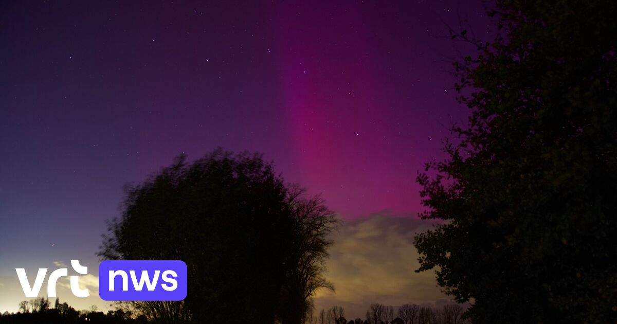 Noorderlicht vanop verschillende plekken in België gefotografeerd | VRT ...