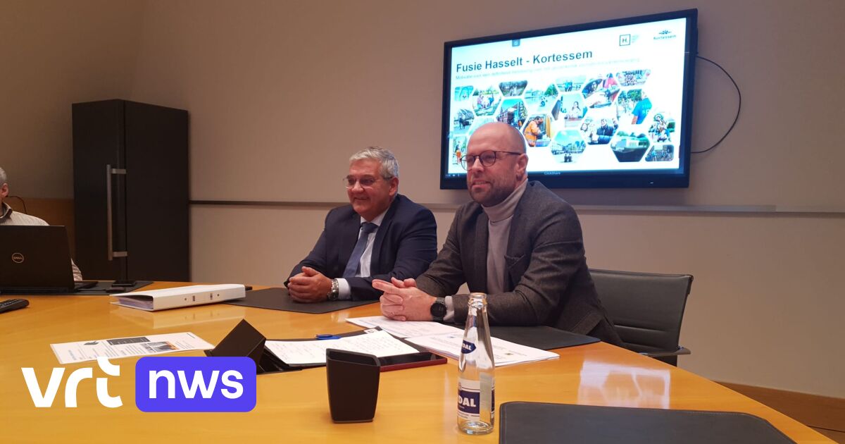 Hasselt en Kortessem stellen fusieplannen voor | VRT NWS Nieuws