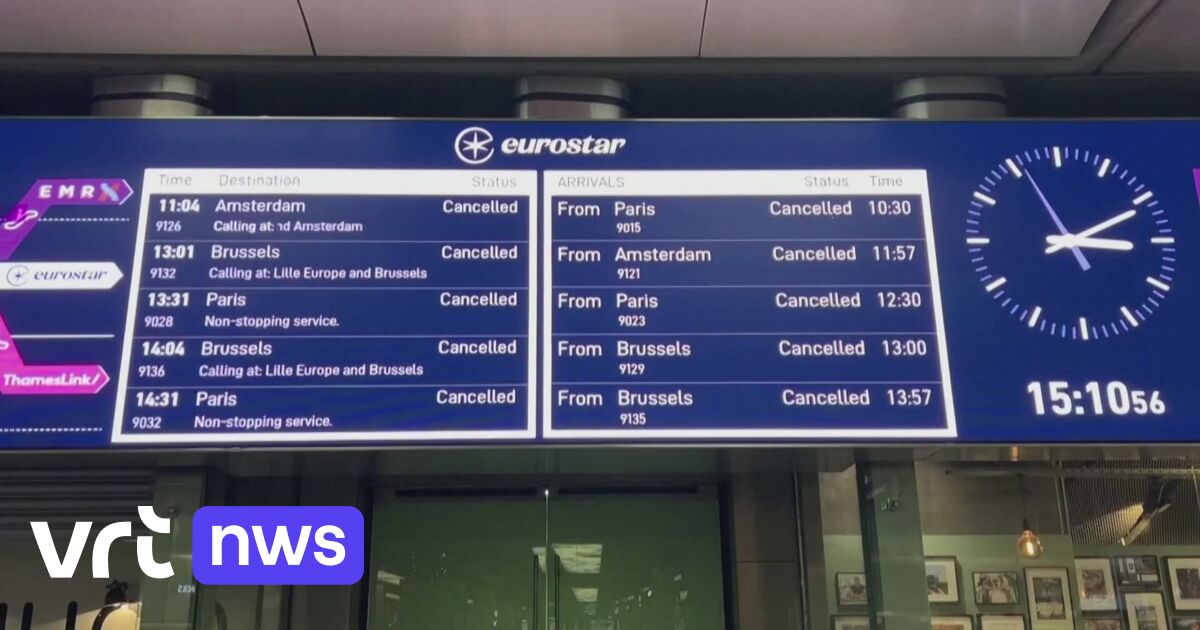 Eurostar schedule disrupted by weather conditions (VIDEO) | VRT NWS: news