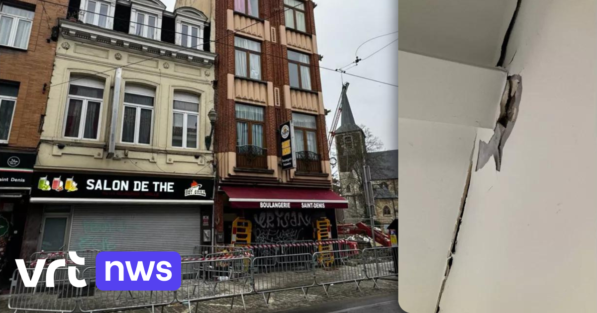 Dertigtal personen geëvacueerd na scheuren in gebouw in Vorst | VRT NWS ...
