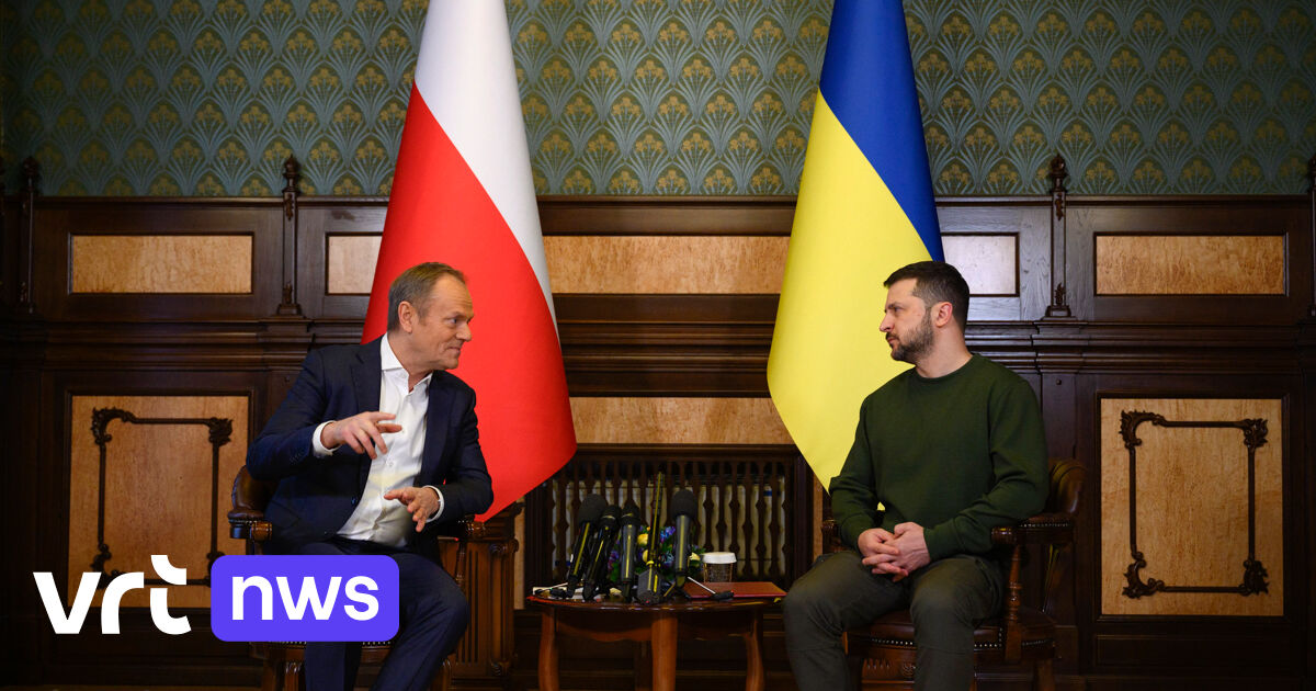 Poolse premier Tusk bezoekt Kiev en kondigt nieuwe wapendeal aan | VRT NWS: nieuws