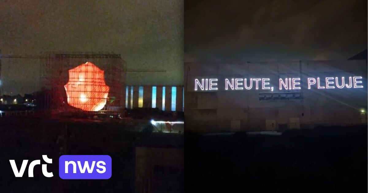 "Nie neute, nie pleuje" vervangt kapotte rode bol op Lichtfestival in ...