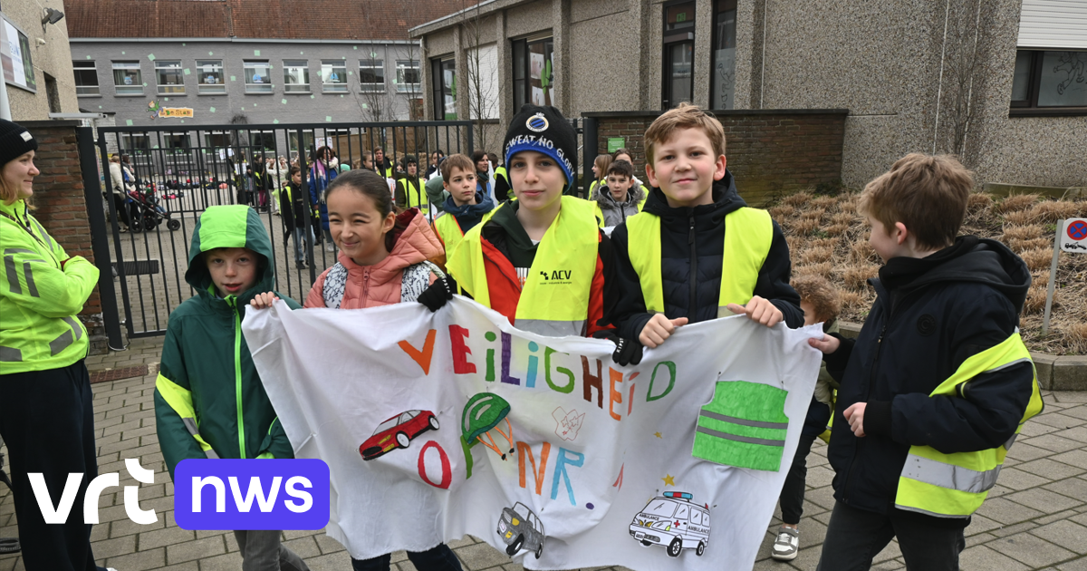 Kinderen van basisschool De Stap in Lauwe blokkeren kruispunt vlak bij school: "Willen het hier ...