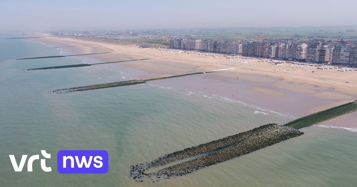 Herstelwerken aan nieuwe golfbreker in Wenduine aan De Rotonde afgerond ...