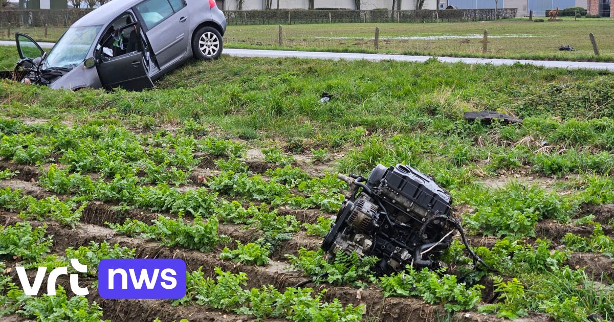 Man in levensgevaar en vrouw zwaargewond na botsing tegen boom in Wijtschate | VRT NWS: nieuws