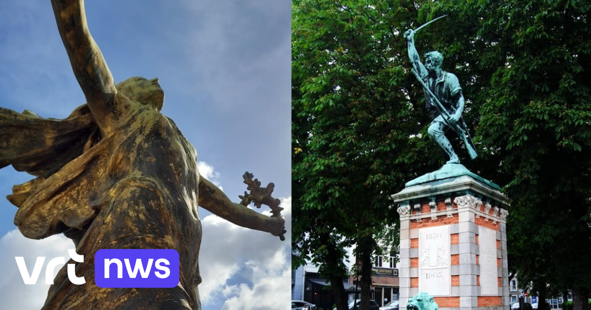 Tienen restaureert standbeelden 'Groene Jef' en 'de Gouden Madam' | VRT ...