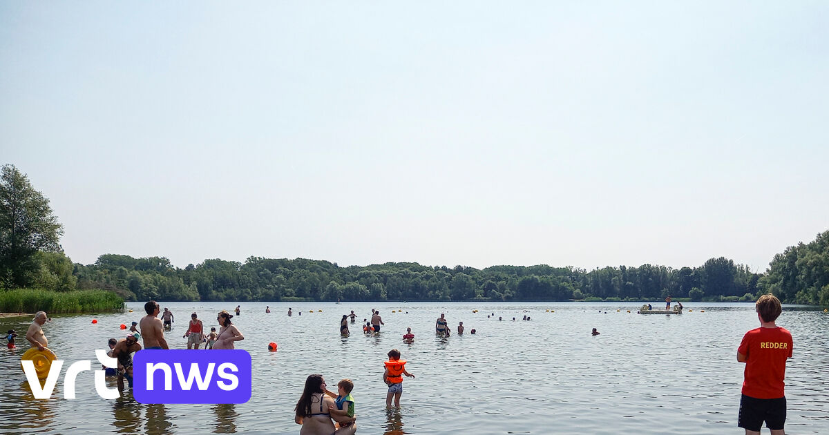 De Plas in Rotselaar opent voor het eerst dit seizoen zwemzone | VRT ...