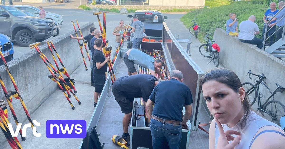 Reiskoffer van 5 meter lang: stelten van de Koninklijke Steltenlopers ...