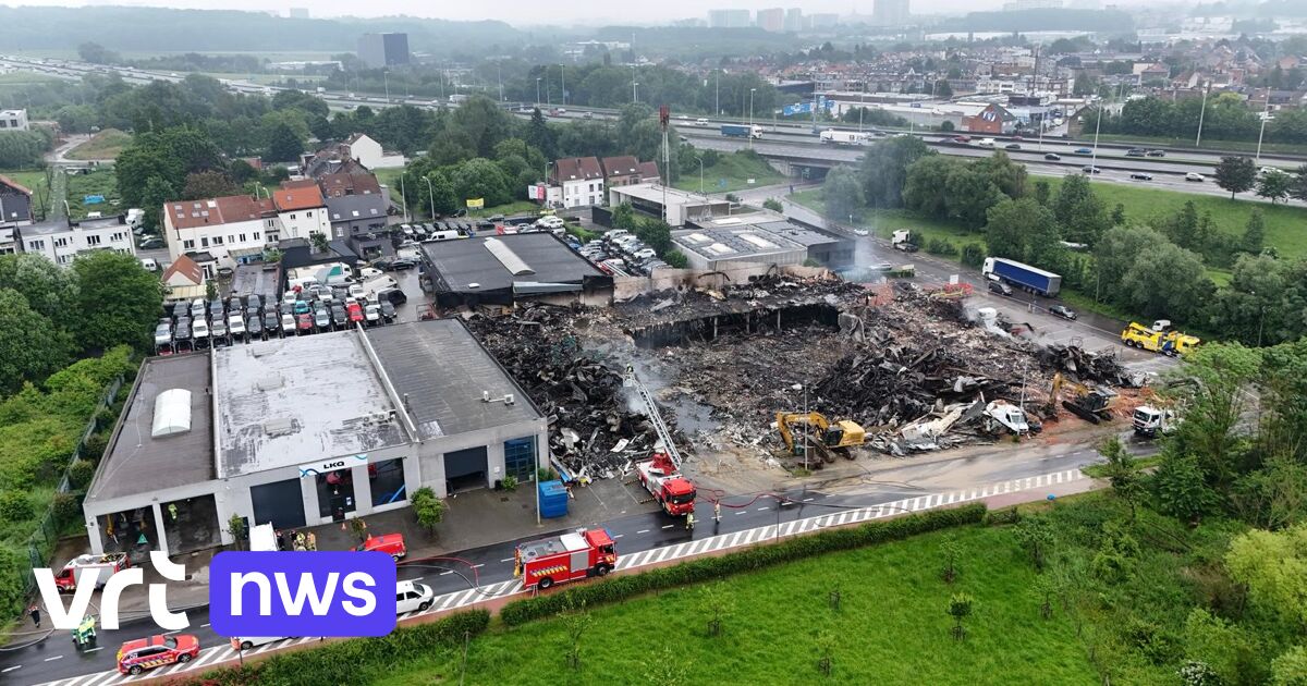 Bluswerken na bedrijfsbrand Zellik afgerond, oorzaak is nog onduidelijk ...