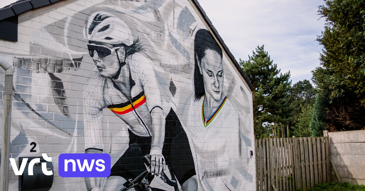Wereldkampioene Lotte Kopecky krijgt muurschildering in Assenede | VRT ...