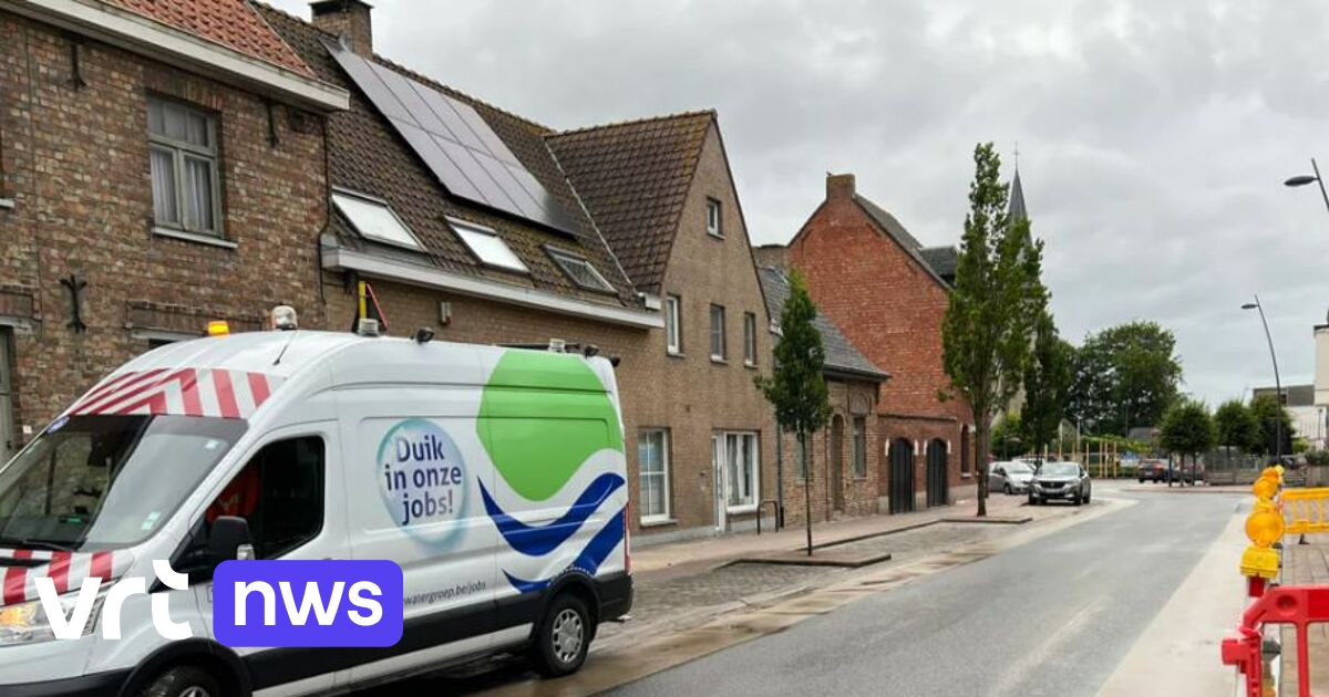 Waterleiding in centrum Zarren wordt na meerdere waterlekken vervangen ...