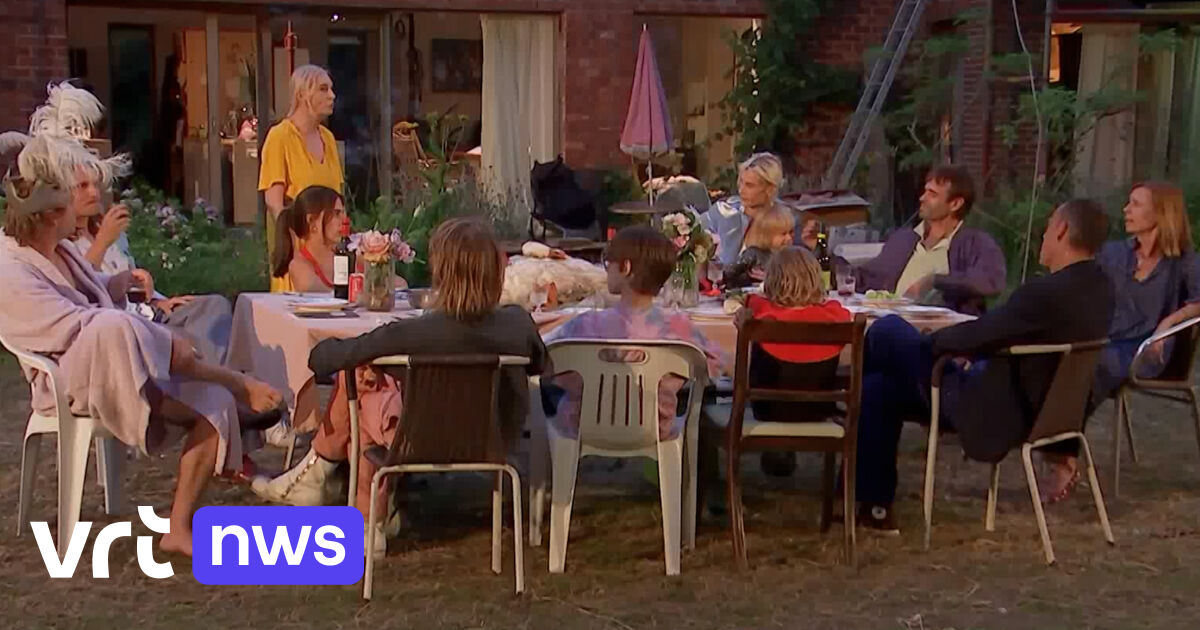 Actrice Marijke Pinoy speelt met eigen familie in eigen tuin voor ...