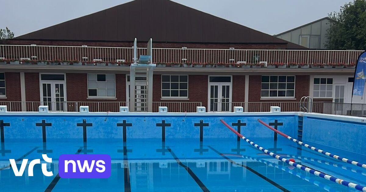 Groot bad van openluchtzwembad in Kortrijk half leeggelopen | VRT NWS ...