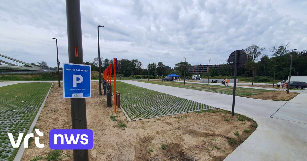 Halle opent nieuwe stadsrandparking voor 157 auto's: tot midden ...