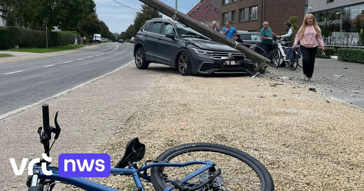 Wagen raakt fietser (8) bij ongeval in Meise en knalt op ...
