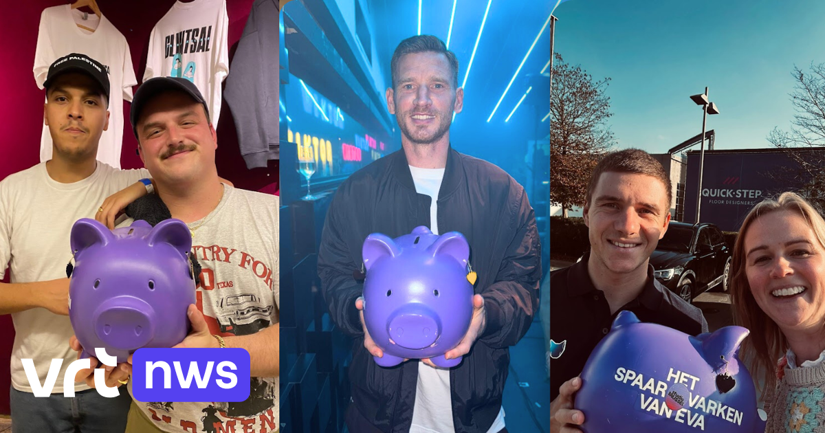 Eva De Roo haalt met spaarvarken 8.124 euro op voor De Warmste Week ...