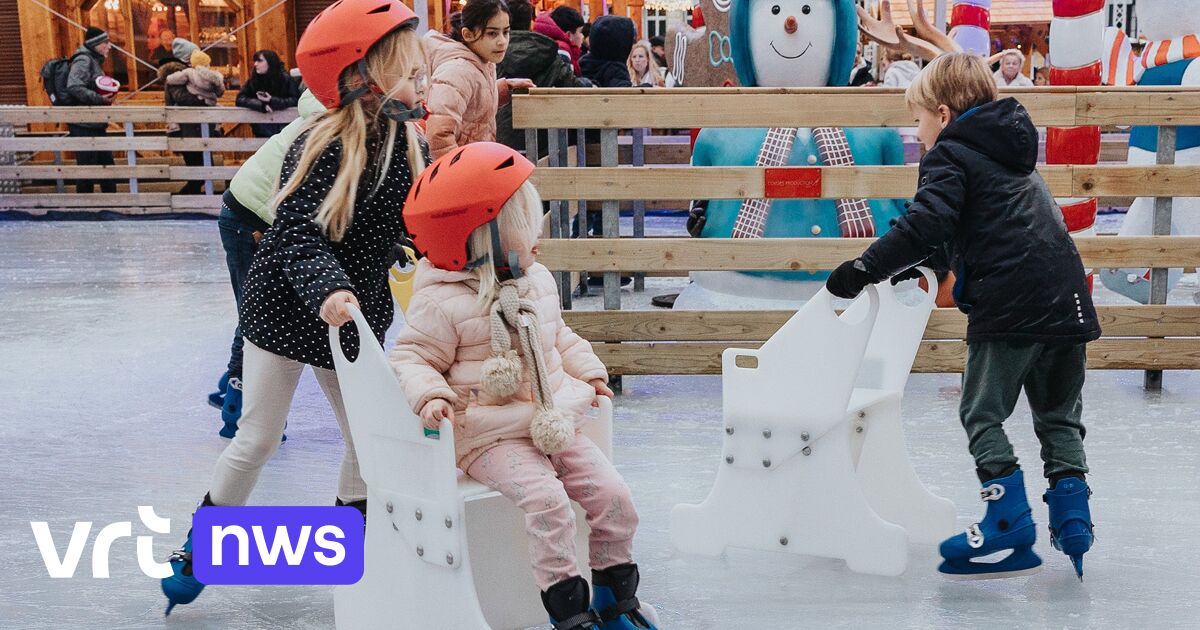 Zeildoeken rond schaatspiste in Tienen moeten vermijden dat ijs smelt ...