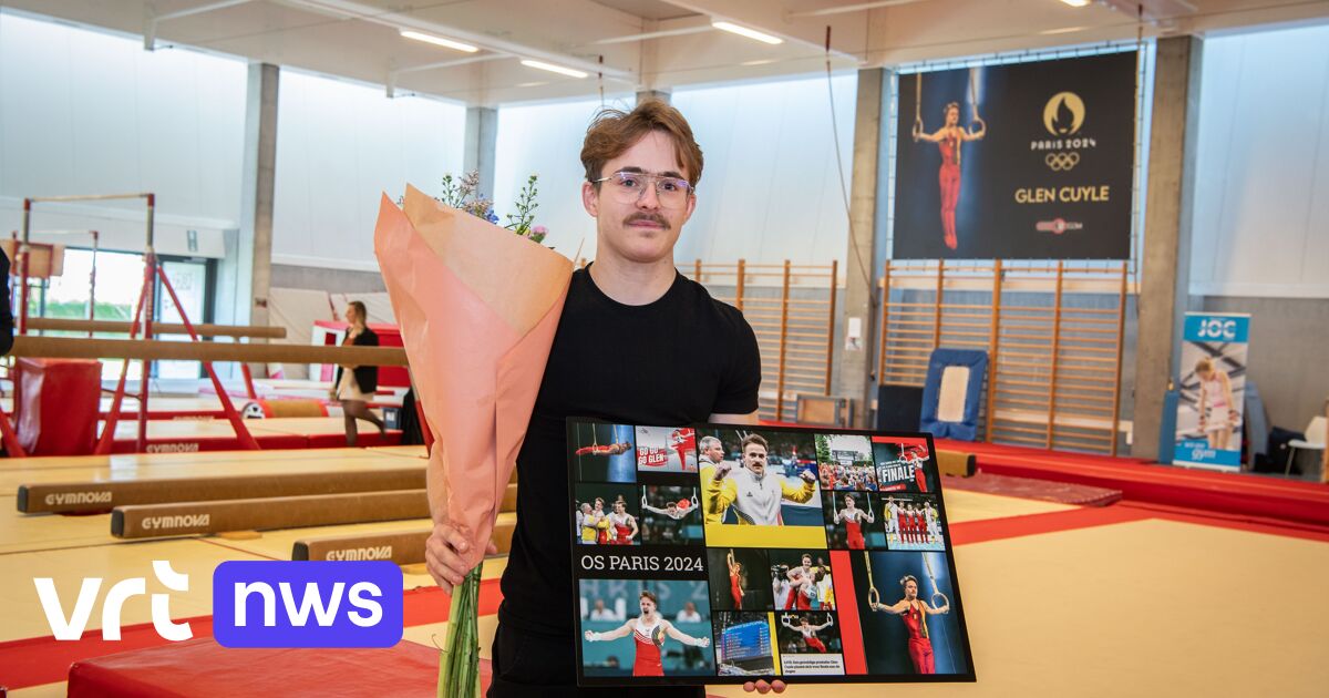 Topgymnast Glen Cuyle (22) gehuldigd in Izegem na finaleplaats op ...