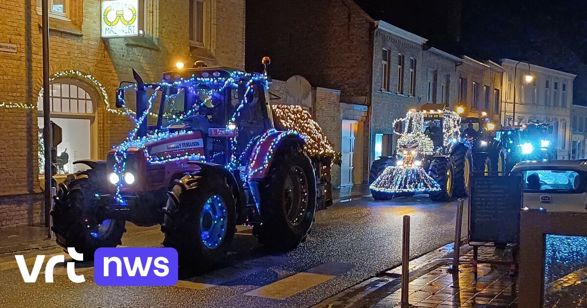 Lichtjesparade trekt door regen en wind door Alveringem, Lo-Reninge en ...
