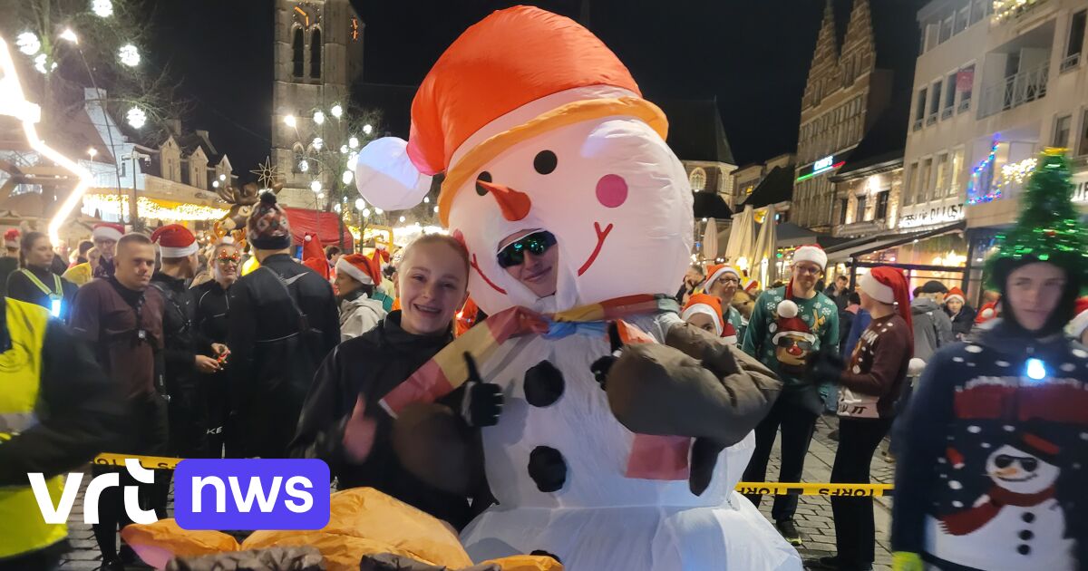 Lopende sneeuwmannen en overal lichtjes: honderden sportieve ...