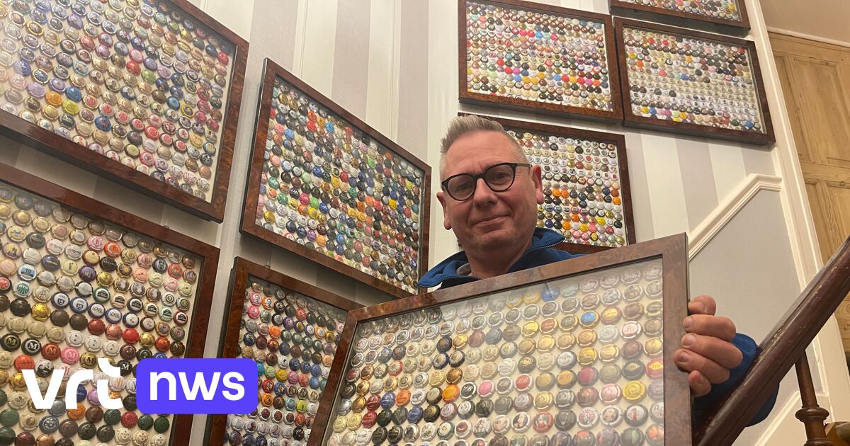 Antoon uit Ieper verzamelt meer dan 41.000 bijzondere champagnecapsules ...