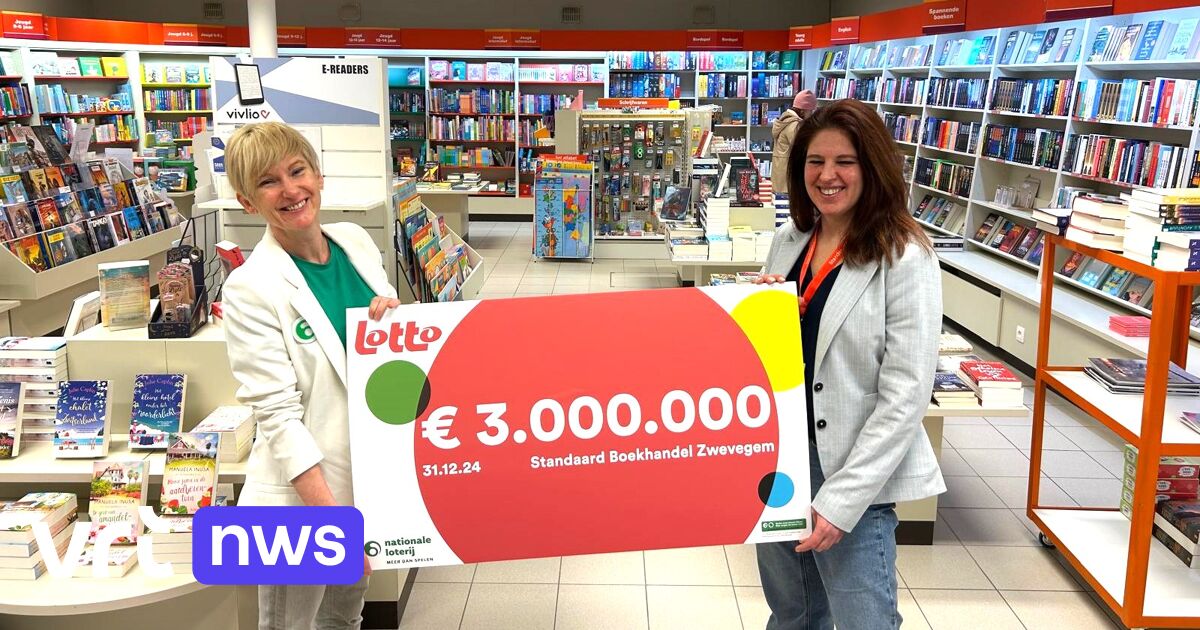 Anonieme winnaar wint Lotto-Jackpot van 3 miljoen euro in boekhandel in ...