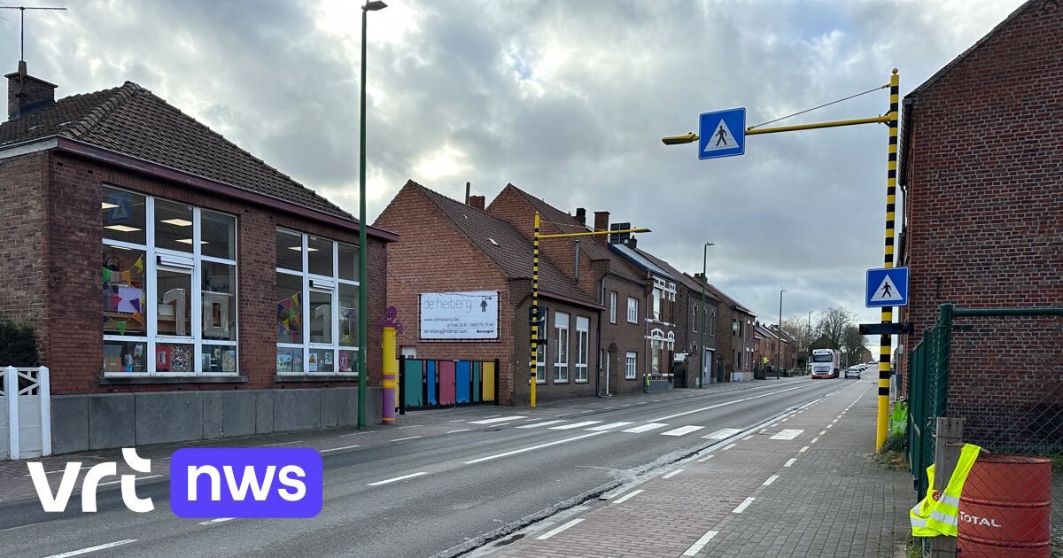 Nieuwe flitspalen aan N80 moeten schoolomgeving in Bevingen veiliger maken | VRT NWS: nieuws