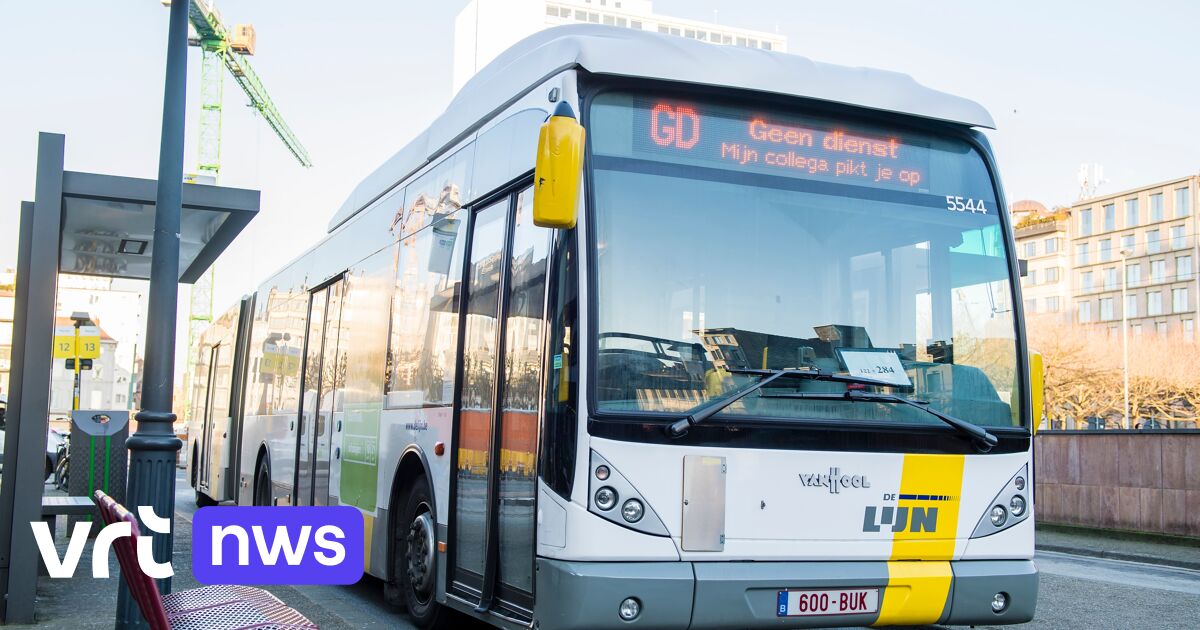 Grève chez De Lijn : seule la moitié des bus et trams circulent ce ...