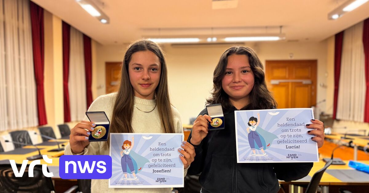 "Josefien en Lucía zijn helden": Gouden medaille voor meisjes (13) die ...