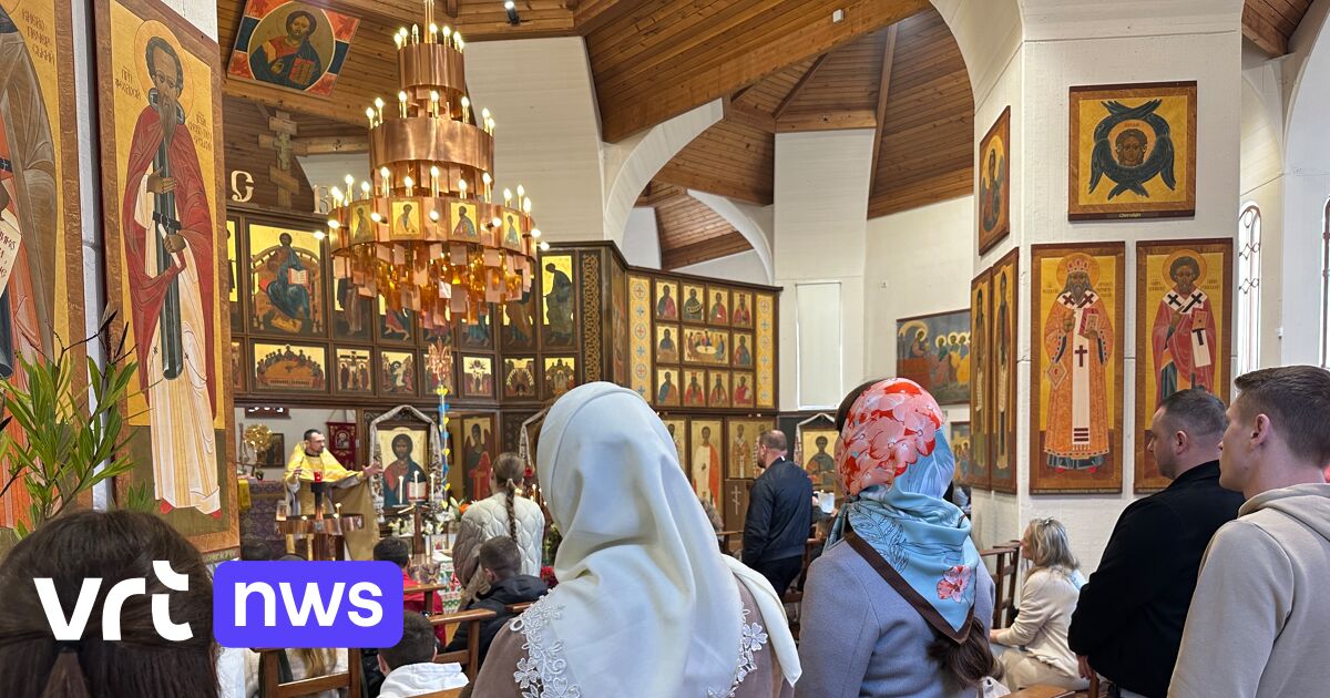 Oekraïners vinden troost in Oekraïense orthodoxe kerk in Genk na ...
