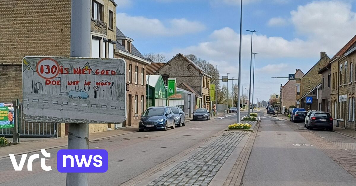Lo-Reninge haalt bord weg dat verkeer moet vertragen, omdat het sommige auto's sneller doet ...