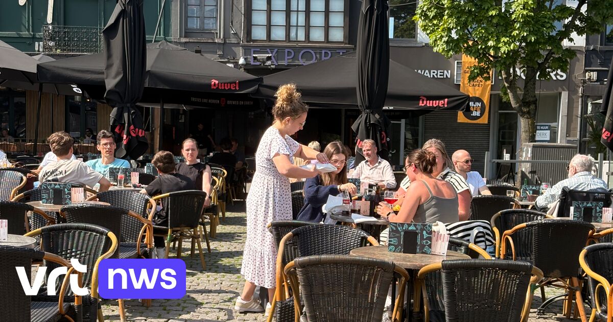 Het zonnige weer lokt mensen naar buiten in Hasselt: "Terrasje doen en ...