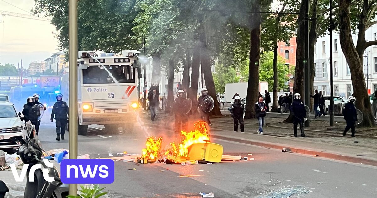 Opnieuw onrustige avond in Brussel, relschoppers keren zich tegen politie | VRT NWS: nieuws